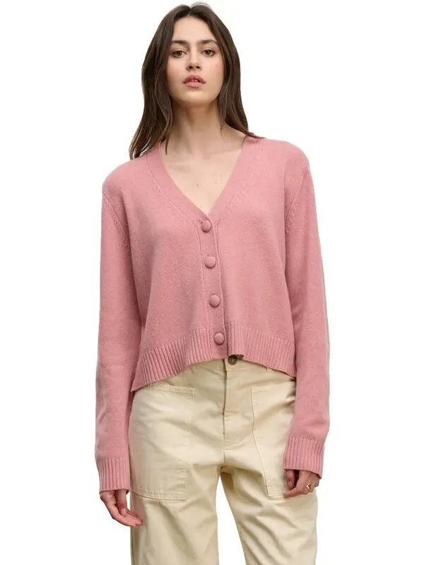 Velvet By Graham & Spencer Etna Cardigan - Pink