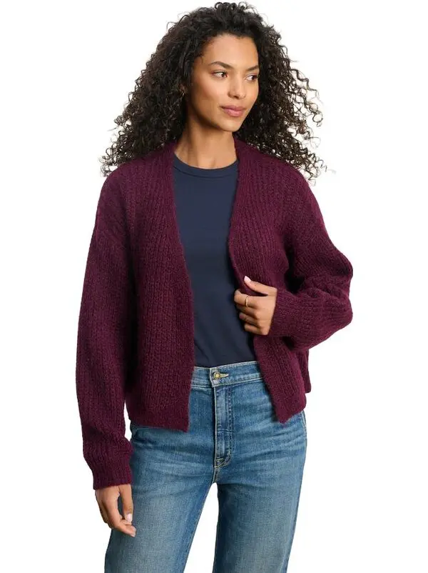Velvet By Graham & Spencer Ranya Alpaca Blend Cardigan - Pink