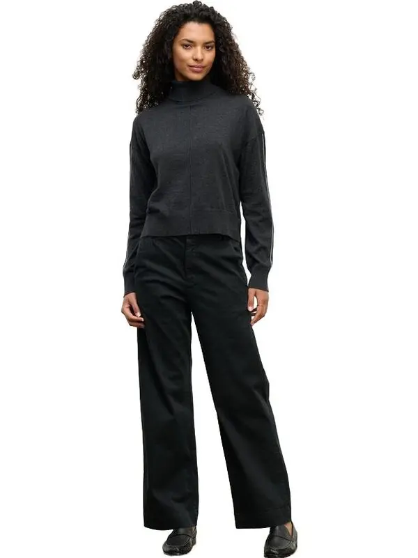 Velvet By Graham & Spencer Wide Leg Pant - Black