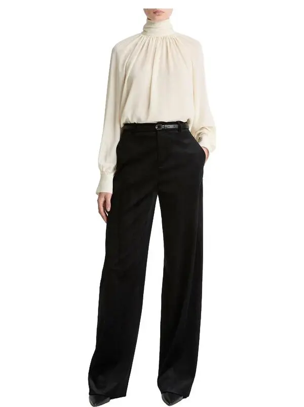 Vince Italian Velvet Corduroy Trousers - Black