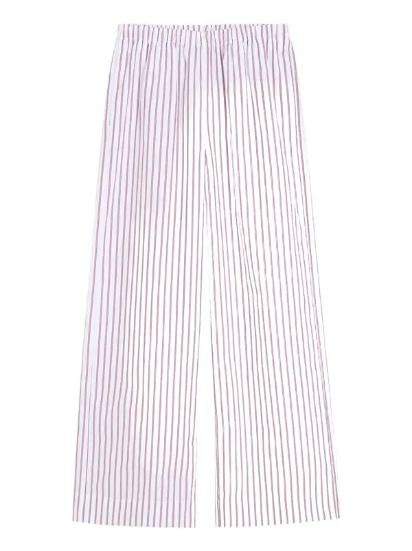 BY MALENE BIRGER Cabello Wide-leg Trousers - Cabernet Stripe
