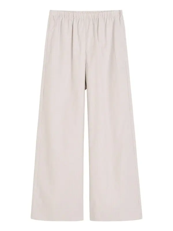 BY MALENE BIRGER Cabello Wide-leg Trousers - Old Beige Thin Stripe