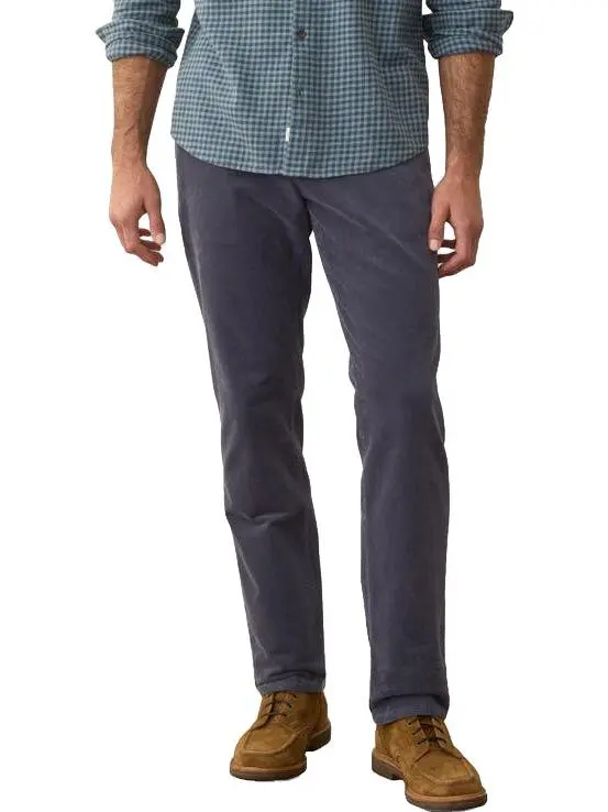 Marine Layer Saturday Slim Straight Leg Moleskin Chinos - Mood Indigo