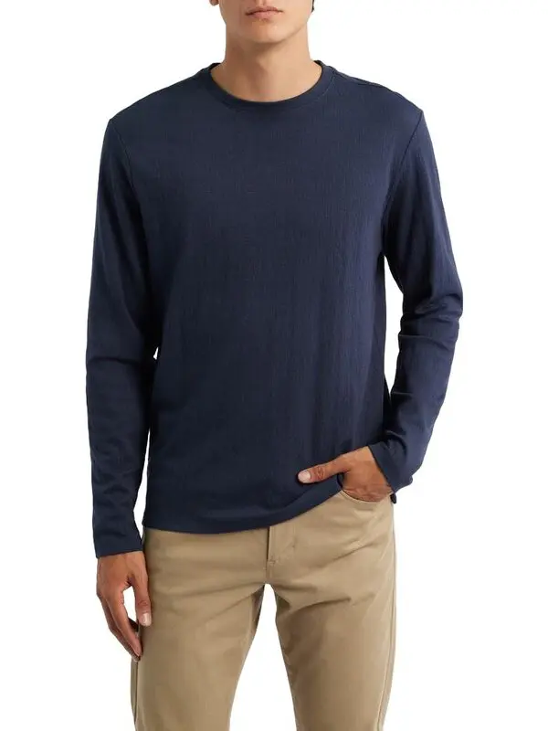Robert Barakett Rosario Long Sleeve T-shirt - Navy