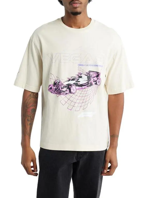 PUMA Formula 1® Vegas Cotton Graphic T-shirt - Alpine Snow