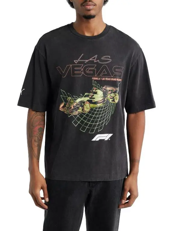 PUMA Formula 1® Vegas Cotton Graphic T-shirt - Puma Black