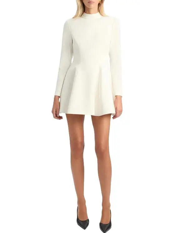 Bardot Zephyra Long Sleeve Minidress - Orchid White