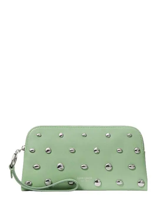 Kate Spade New York Halo Studded Leather Wristlet - Crisp Sage