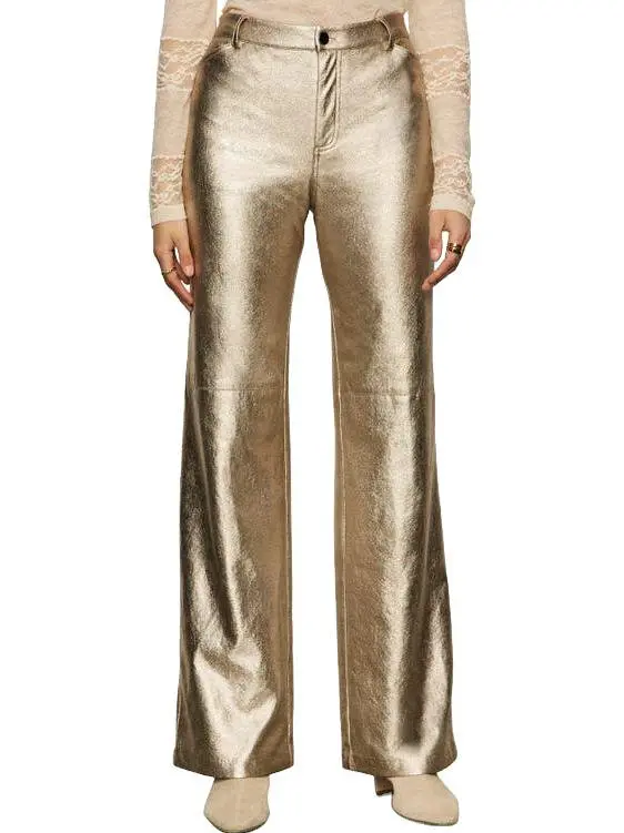 Sanctuary Candence Straight Leg Pants - Platinum Yellow