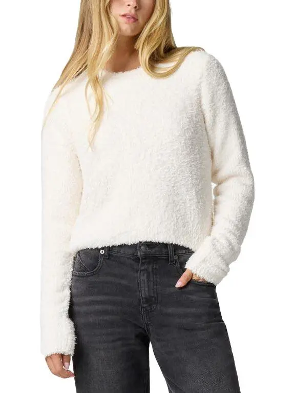 FLORENCE BY MILLS Crop Crewneck Sweater - Jet Stream