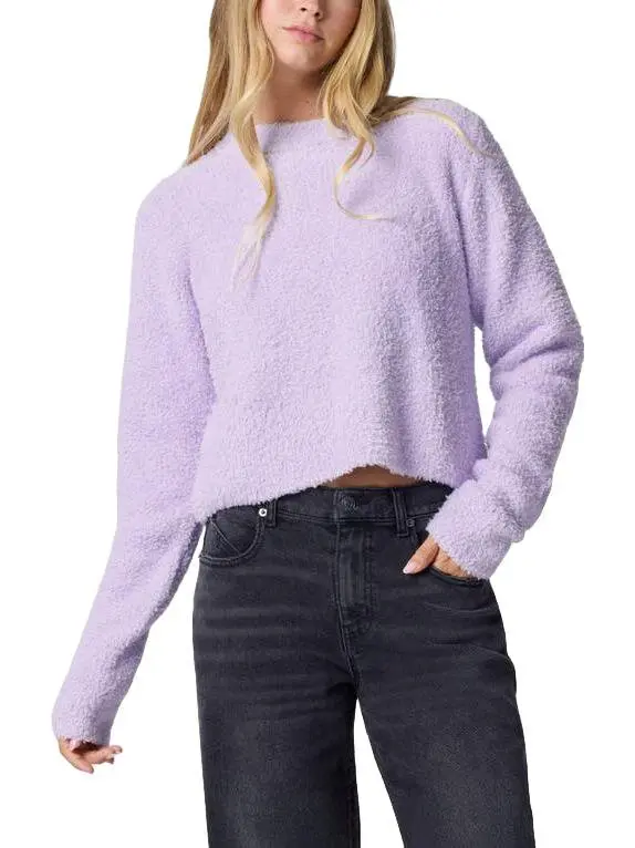 FLORENCE BY MILLS Crop Crewneck Sweater - Millie Lavender