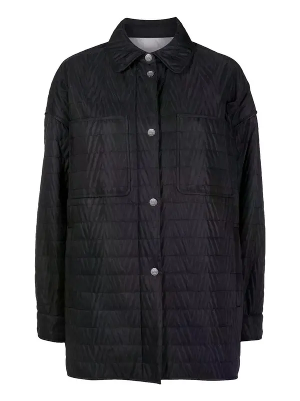 Valentino Garavani Chevron-quilt Jacket - Black