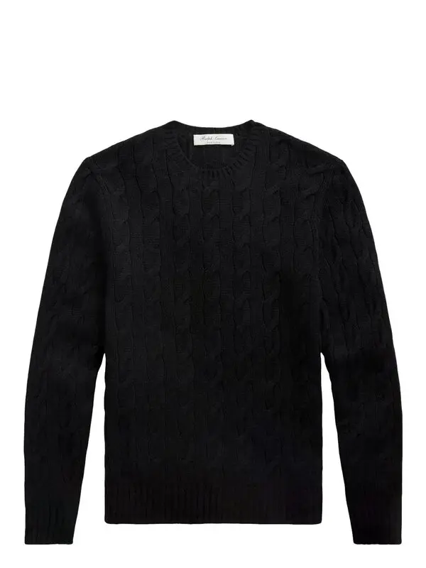 Ralph Lauren Cable-knit Cashmere Jumper - Black