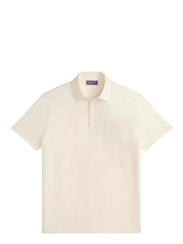 Ralph Lauren Purple Label Chest-pocket Short-sleeve Polo Shirt - Neutrals