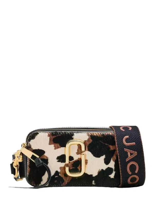 Marc Jacobs Snapshot Haircalf-pattern Bag - Black