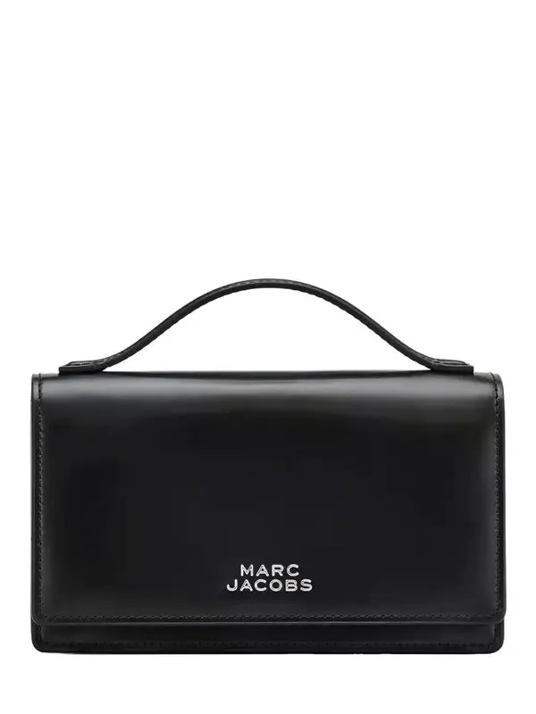 Marc Jacobs Mini The Mirror Leather Cross Body Bag - Black