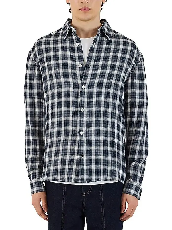 KROST Kenmare Flannel Shirt - Dark Navy