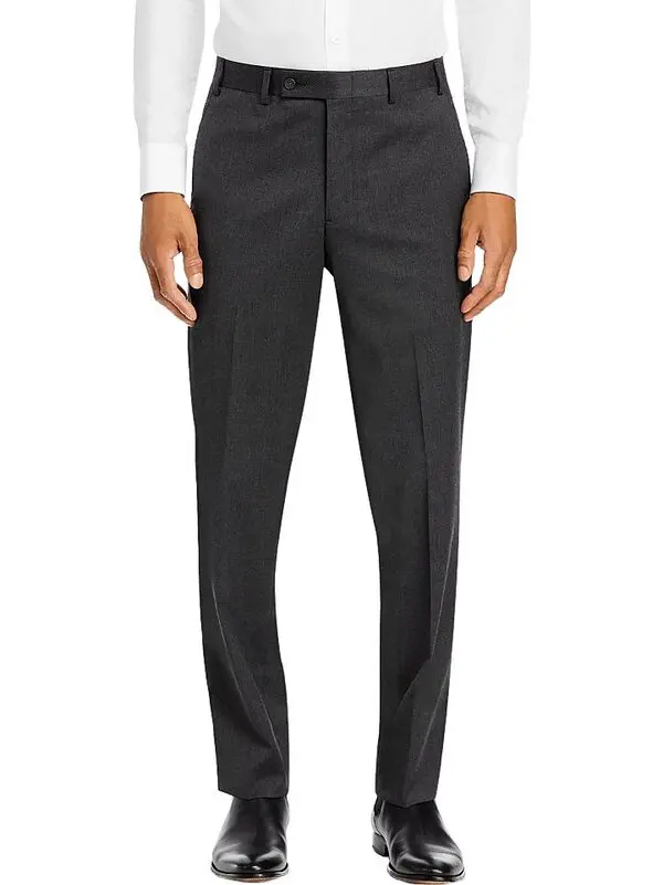 Bloomingdale'S Regular Fit Dress Pants - Charcoal