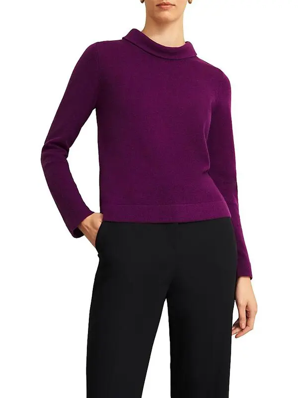 HOBBS LONDON Tali Roll Neck Sweater - Vibrant Purple