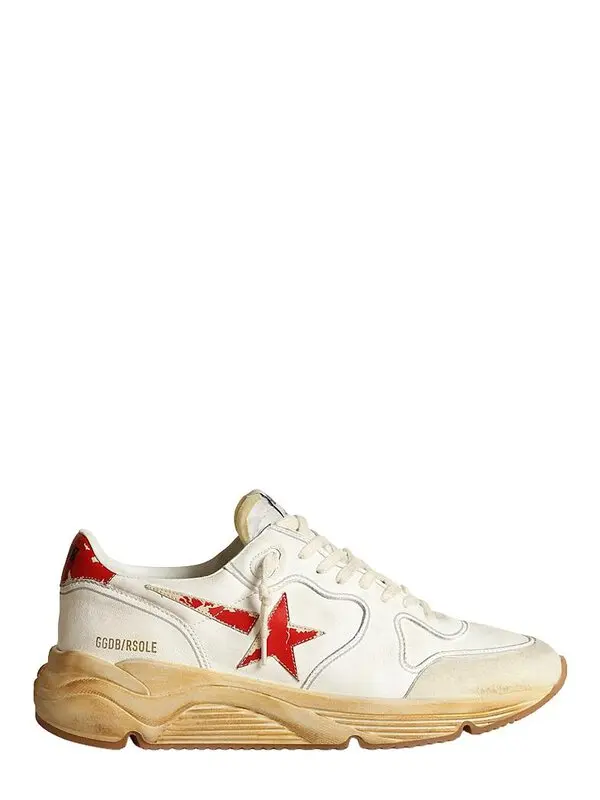 Golden Goose Star Running Sneakers - White Red