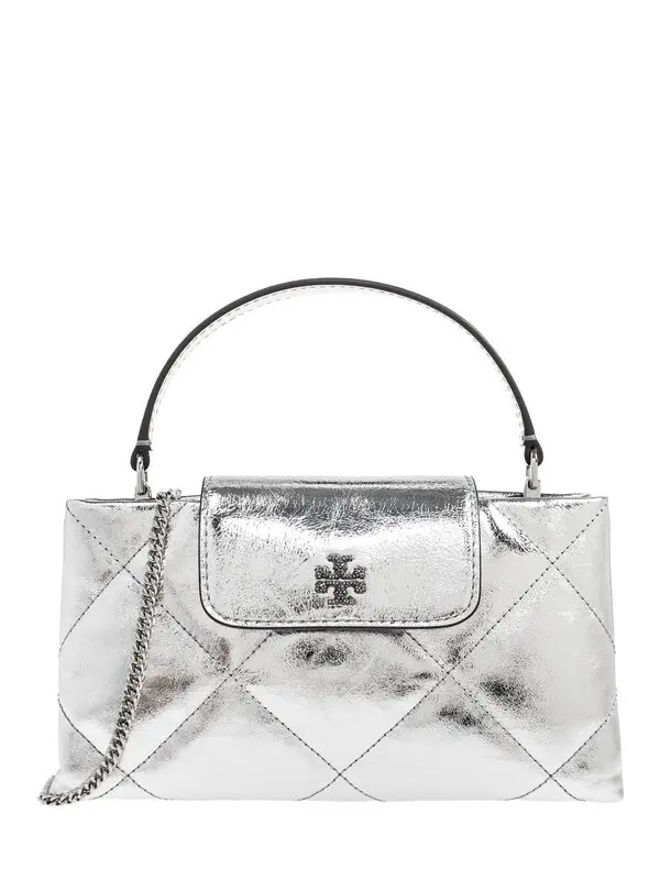 Tory Burch Kira Diamond Handbag - Silver