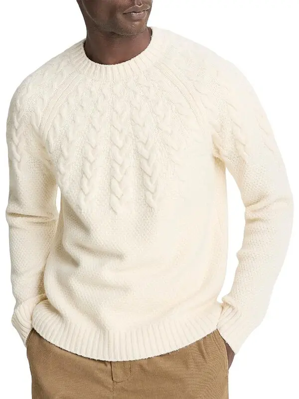 Vince Airspun Cable Knit Sweater - Light Dune
