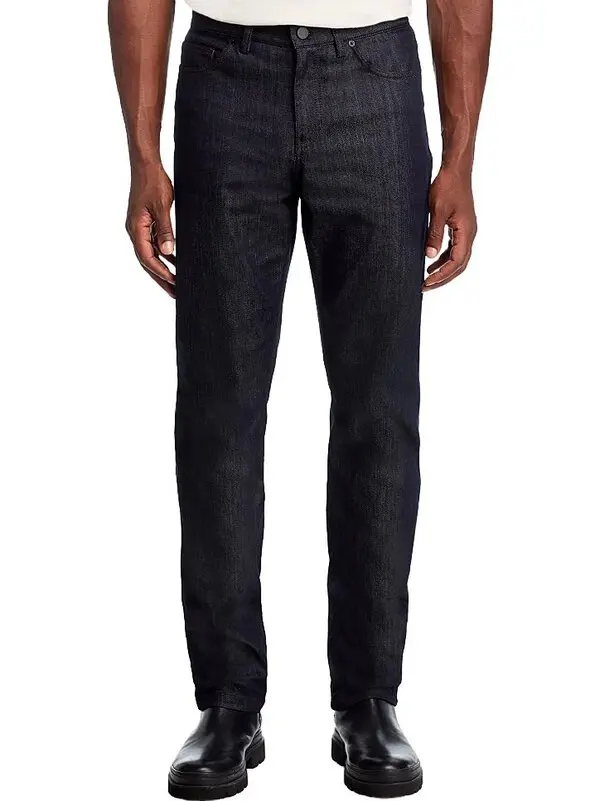Moncler Straight Fit Denim Jeans - Dark Blue