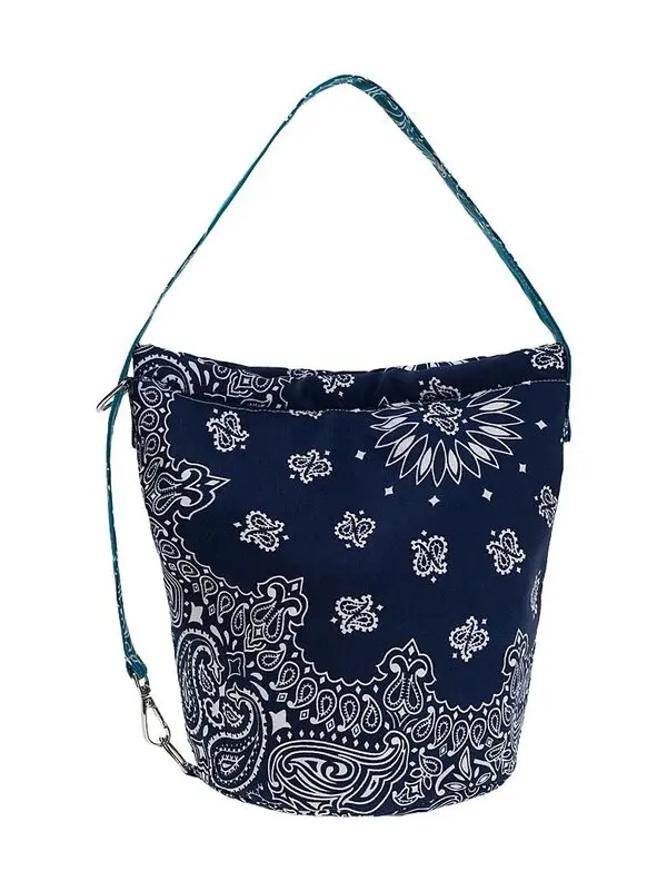 CALL IT BY YOUR NAME Bandana Bucket Bag - Navy