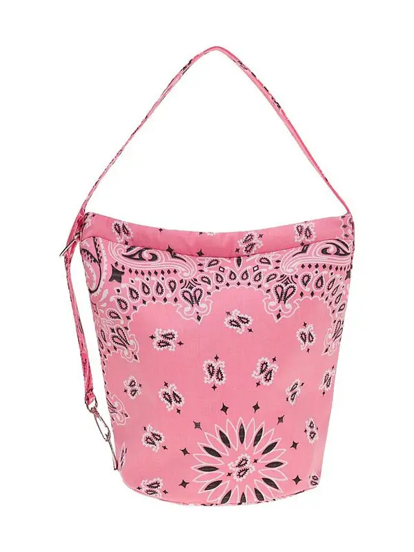 CALL IT BY YOUR NAME Bandana Bucket Bag - Pale Pink