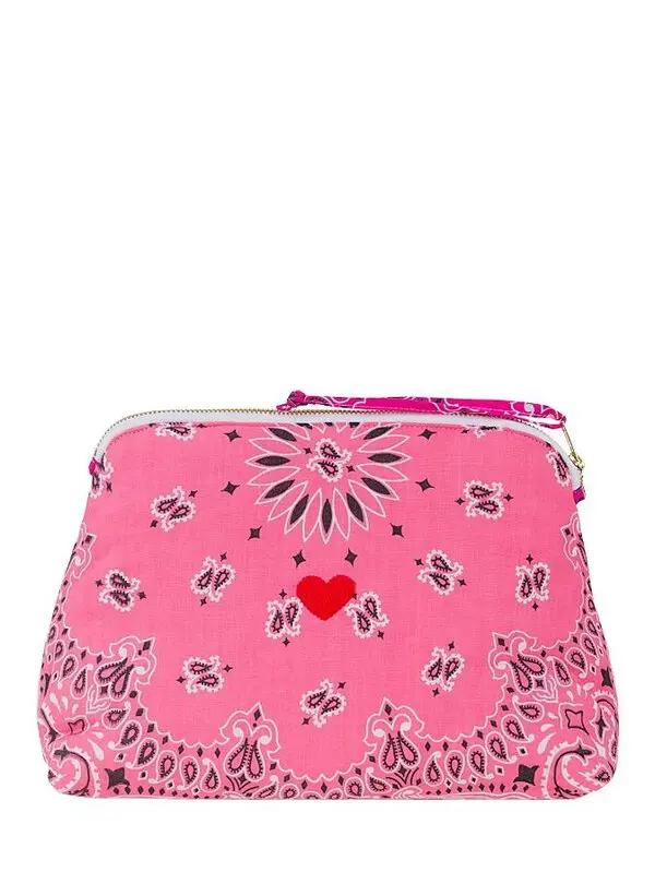 CALL IT BY YOUR NAME Large Bandana Vanity Bag - Strawberry