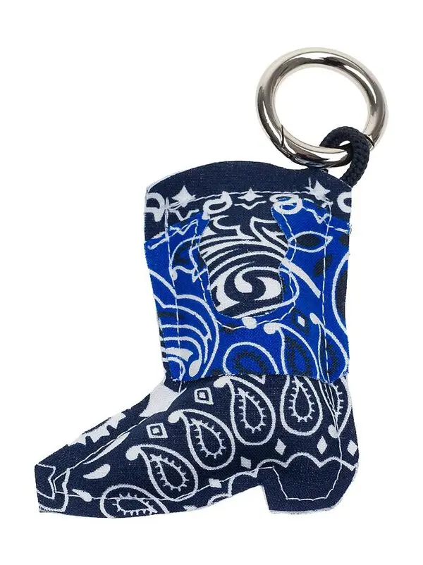 CALL IT BY YOUR NAME Santiag Western Boot Bag Charm - Navy