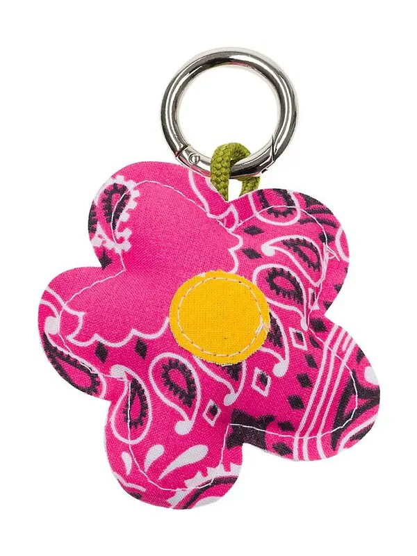 CALL IT BY YOUR NAME Fleur Flower Bag Charm - Fuchsia