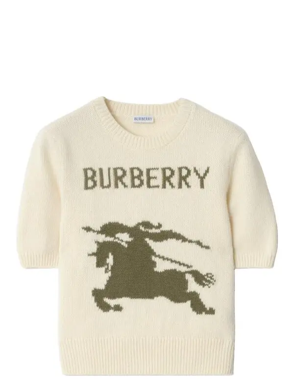 Burberry Wool Cashmere Top - Ceramic White