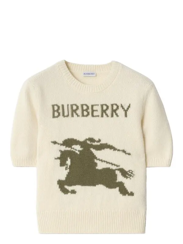 Burberry Wool Cashmere Top - Ceramic White