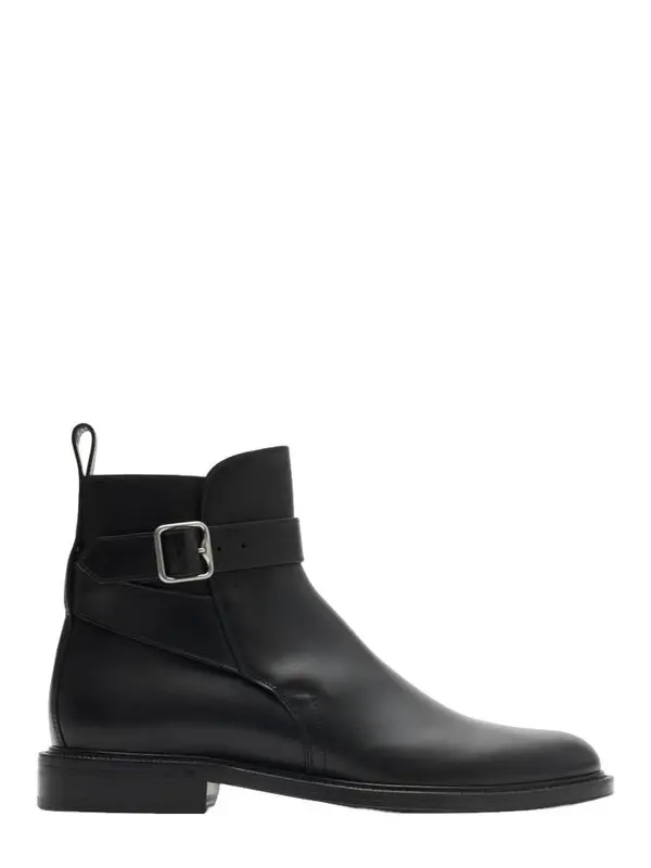 Burberry Leather Jodhpur Boots - Black
