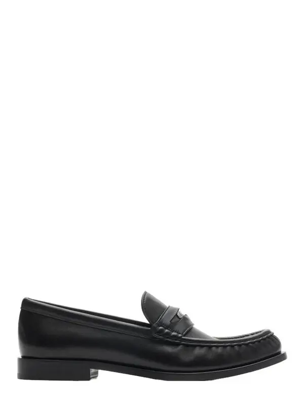 Burberry Leather Cadet Loafers - Black