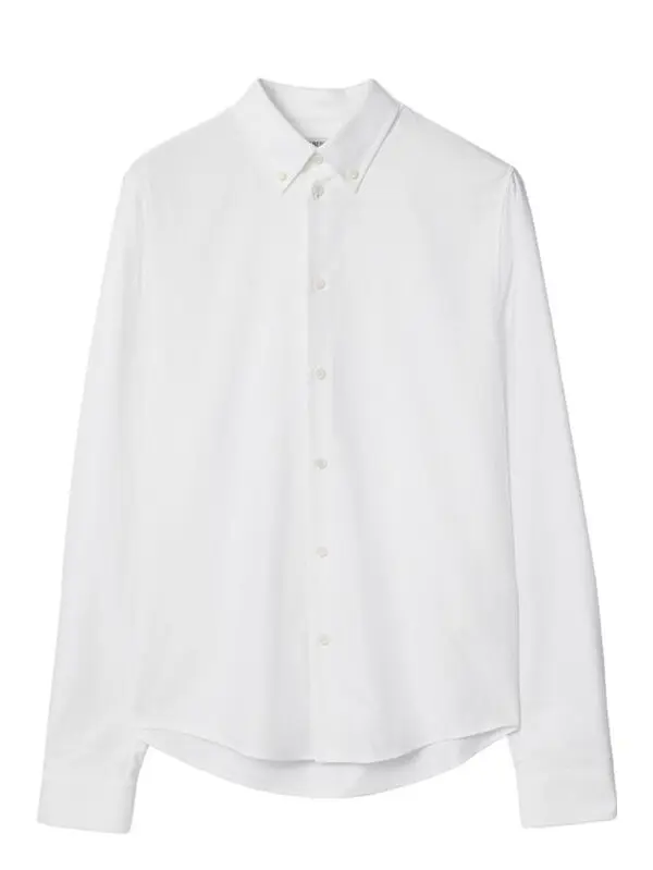 Burberry Slim Fit Cotton Oxford Shirt - White