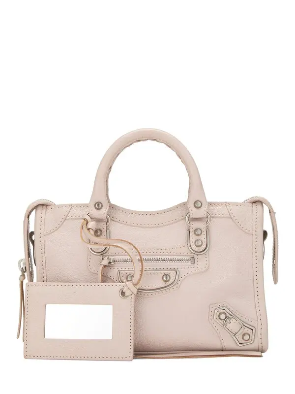 Balenciaga Chevre Metallic Edge Classic City Bag - Pink
