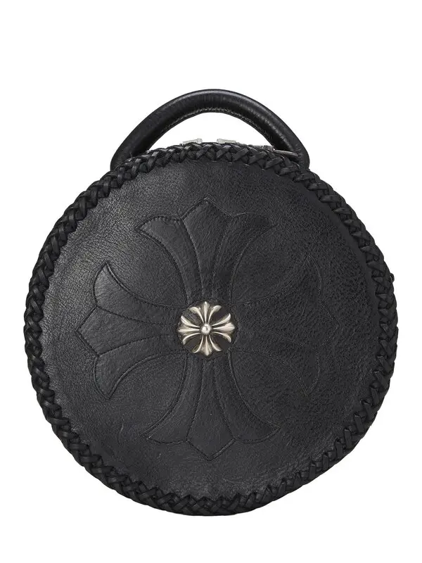 Chrome Hearts Leather Moon Bag - Black
