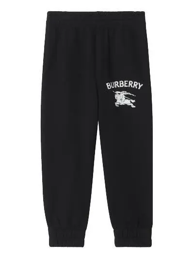 Burberry Ekd Cotton Jogging Pants - Black