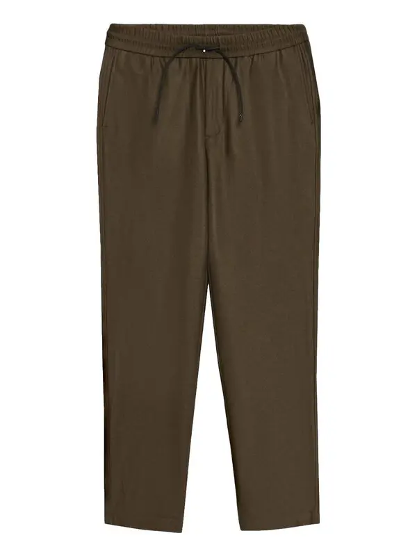 Sease Lightweight Flannel Trousers - Olive