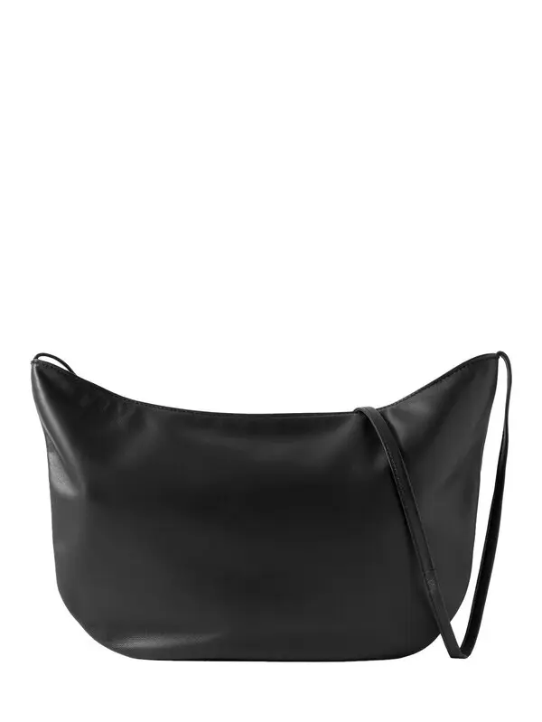 THE ROW E/w Izzy Leather Shoulder Bag - Black
