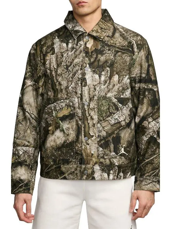 JORDAN Flight Chicago Realtree Jacket - Medium Olive/sail