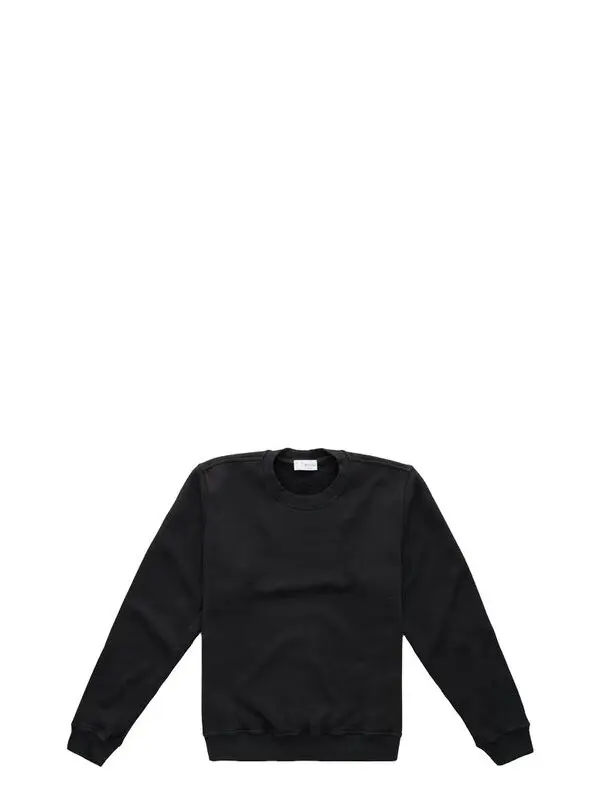 WOLF VS. GOAT (WVG) Cotton Crewneck Sweatshirt - Black