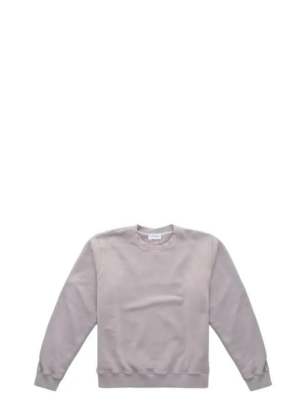 WOLF VS. GOAT (WVG) Cotton Crewneck Sweatshirt - Gull Grey