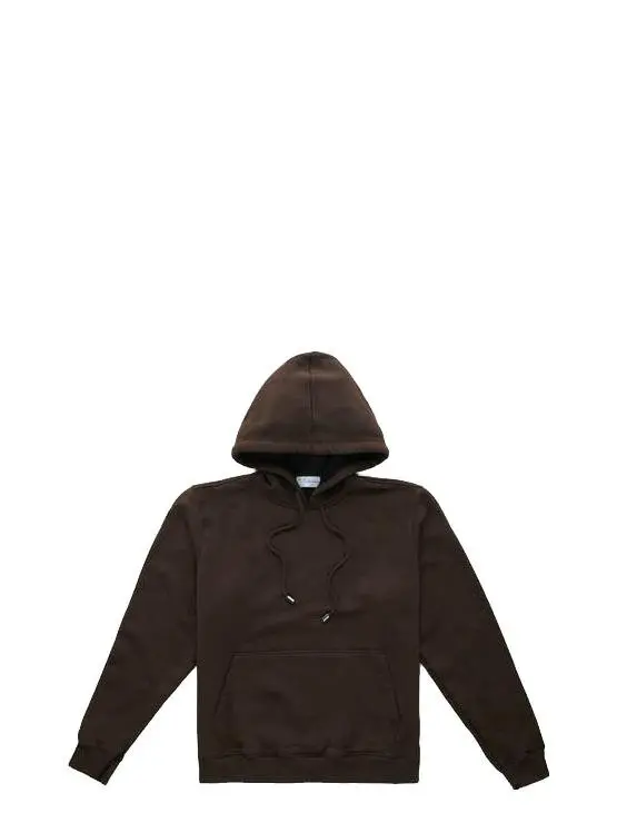 WOLF VS. GOAT (WVG) Cotton Fitted Hoodie - Seal Brown