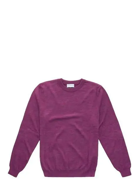 WOLF VS. GOAT (WVG) Wool Crewneck Sweater - Purple