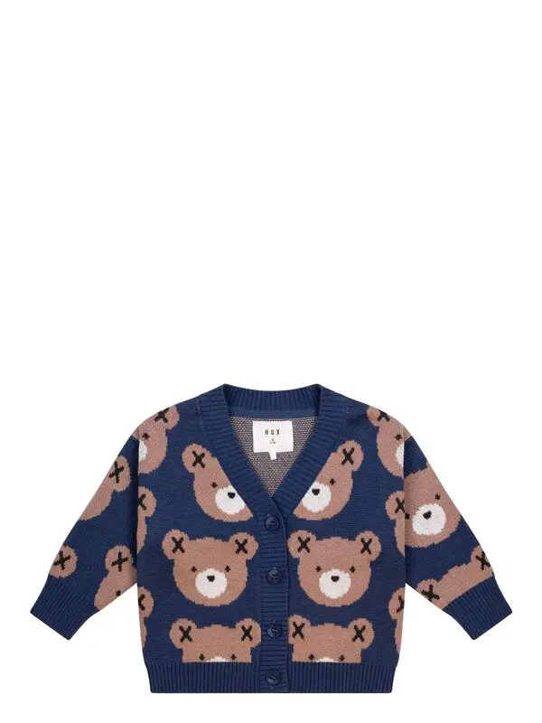 HUXBABY Huxbear Knit Cardigan - French Navy