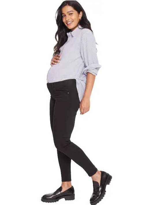 Hatch Collection Slim Maternity Jeans - Jet Black