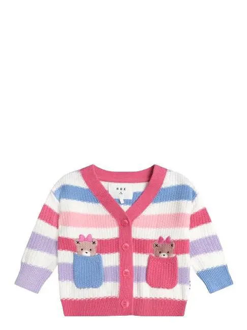 HUXBABY Peekaboo Huxette Knit Cardigan - Multi